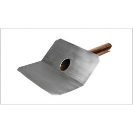 Koperen spuwer rond 35 45 graden 250 mm